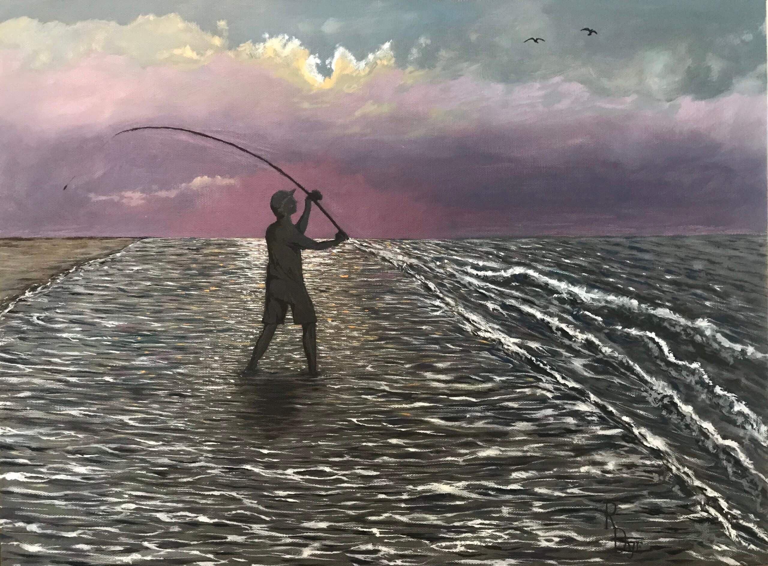 The Surf Caster - Rich Dye Art