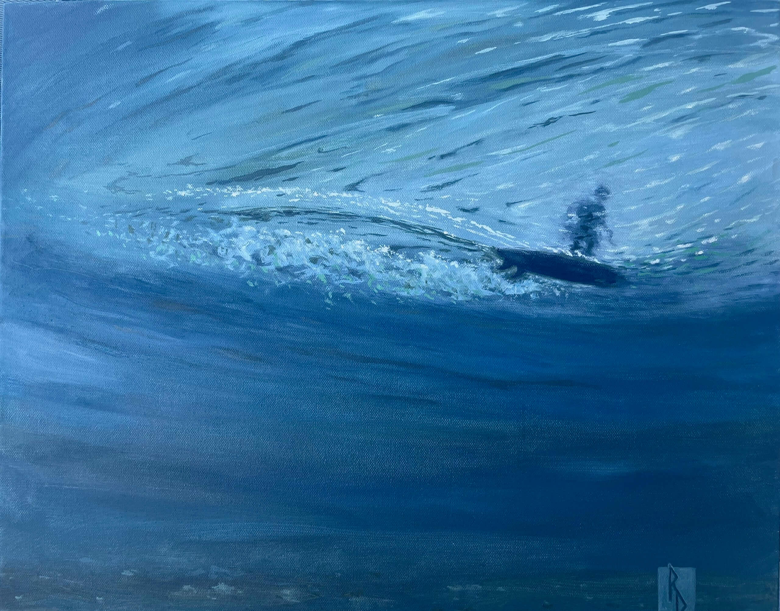 Blue Water Shadow - Rich Dye Art